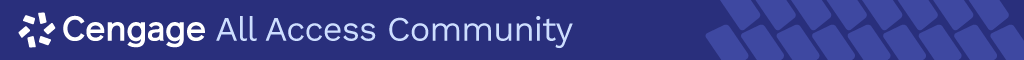Cengage All Access Community